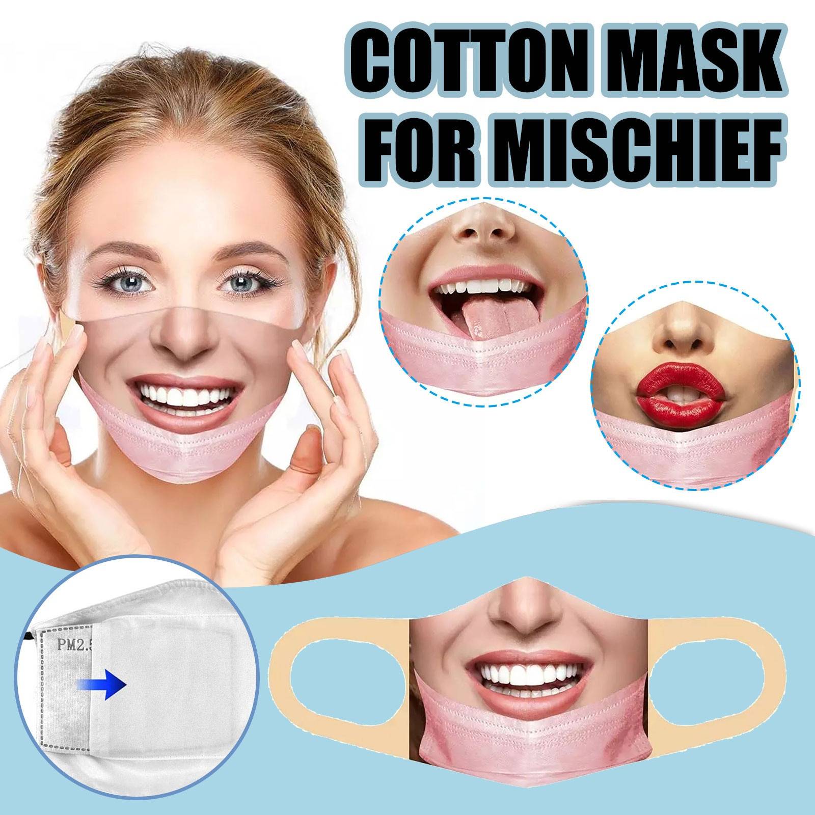 Funny 3D Human Face Mask | asghedom.com